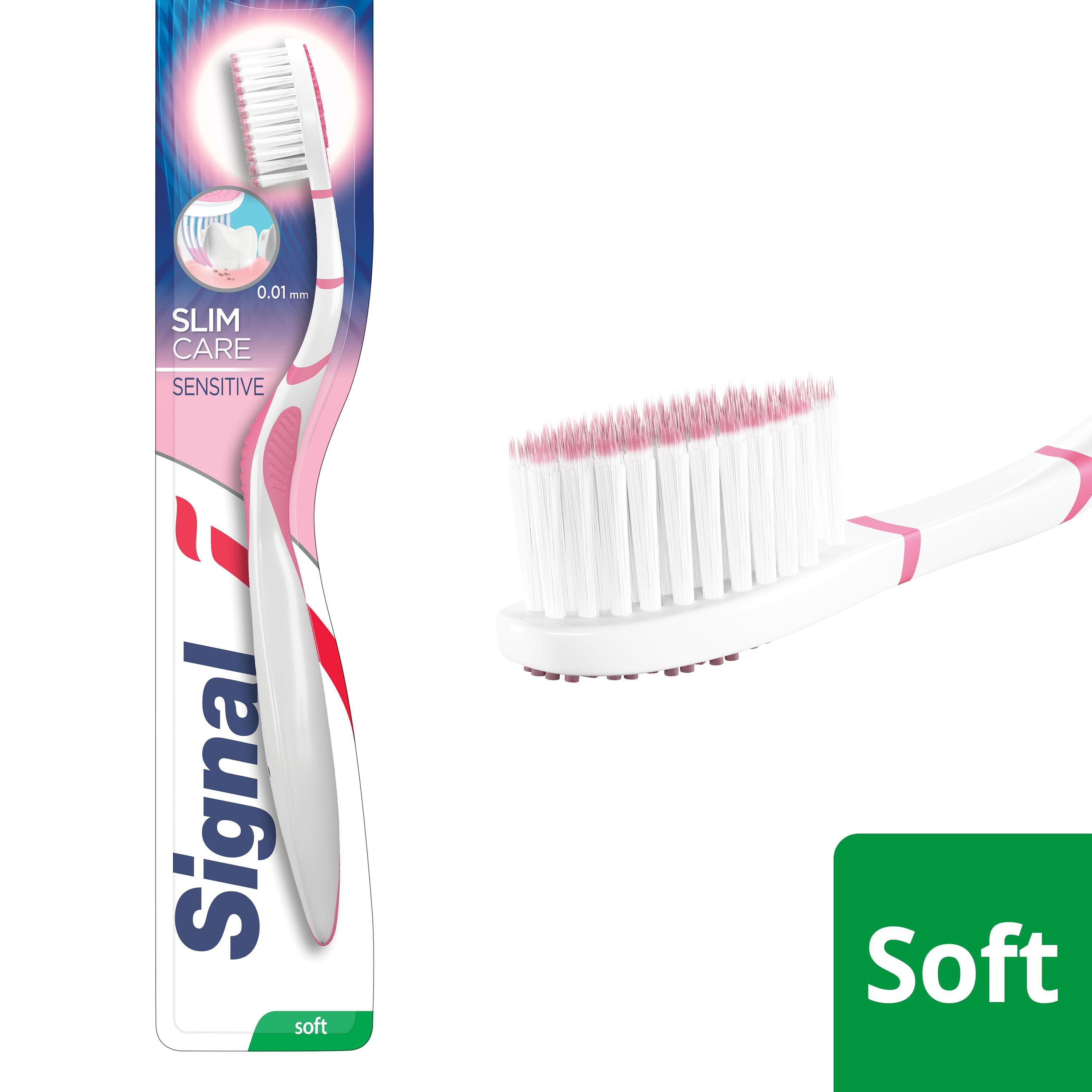 Signal Slim Care Toothbrush သွားဂျိုးကင်းစင်စေသည့် သွားတိုက်တံ – MM-UBeauty